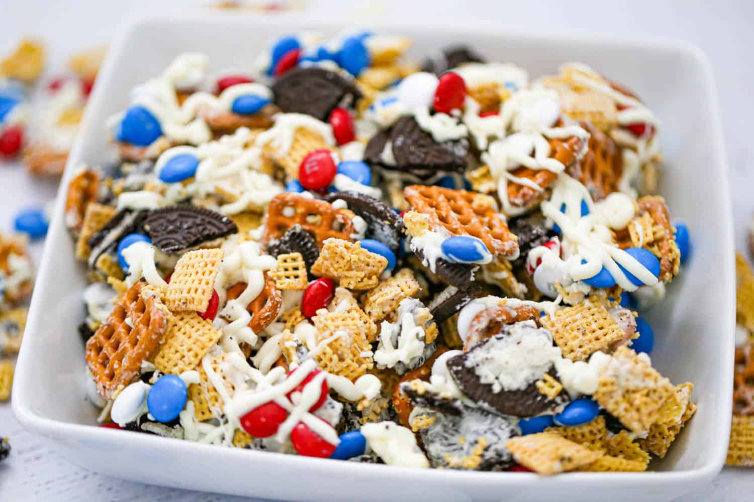 Patriotic Chex Party Mix | The Baking ChocolaTess