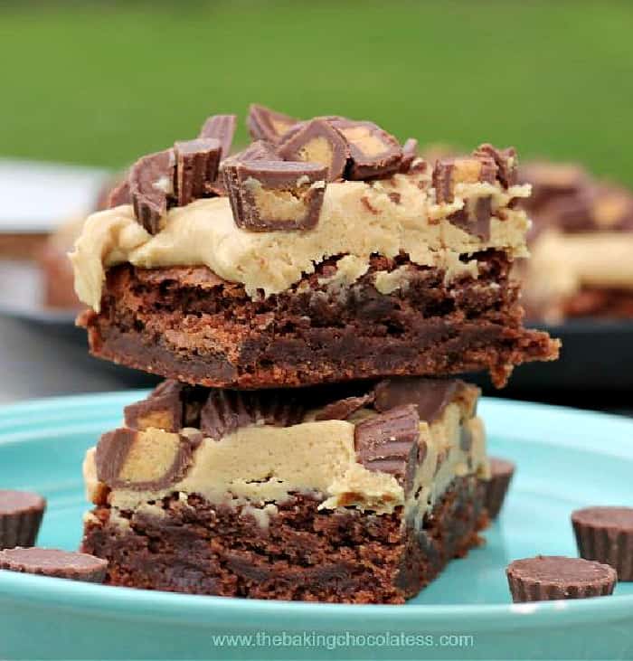Reese's Peanut Butter Cup Explosion Brownies | The Baking ChocolaTess
