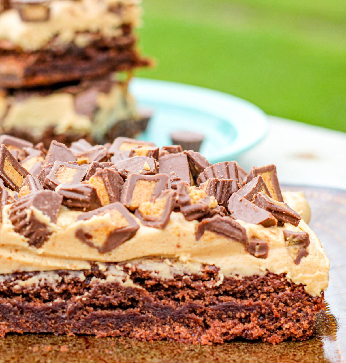 Reese's Peanut Butter Cup Explosion Brownies - The Baking ChocolaTess