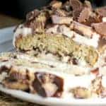 Ultimate Chocolate Peanut Butter Cup Loaf Cake - The Baking ChocolaTess