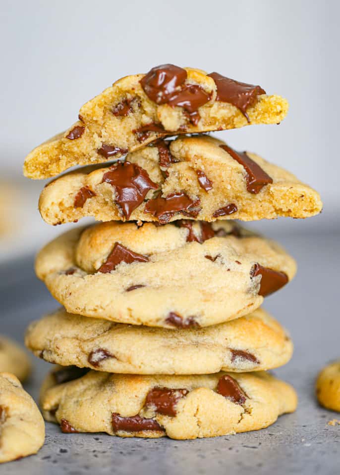 Thick & Chewy Loaded Chocolate Chip Cookies - The Baking ChocolaTess