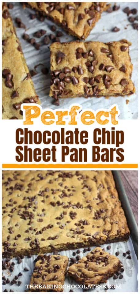 Perfect Chocolate Chip Cookie Bars - The Baking ChocolaTess