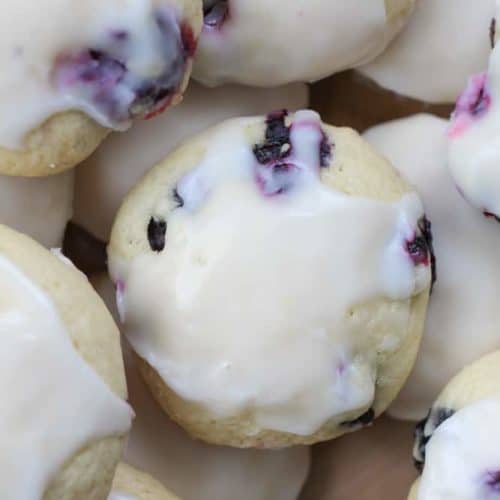 Soft Lemon & Blueberry Explosion Cookies - The Baking ChocolaTess
