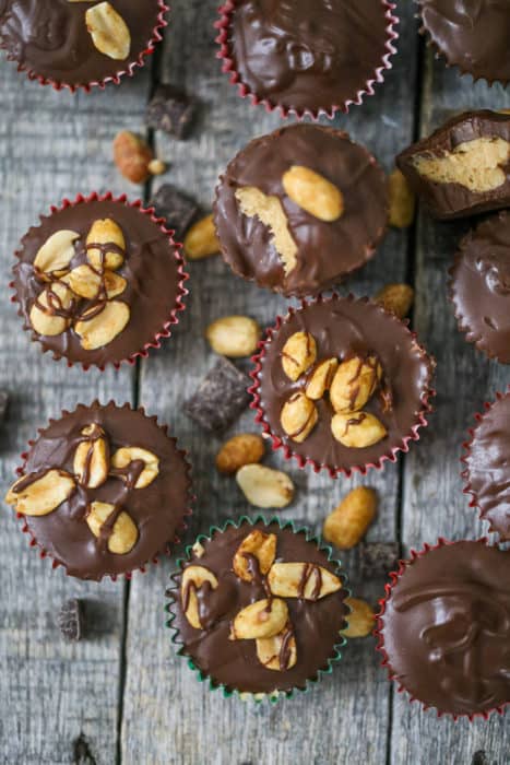 4 Ingredient Mini Peanut Butter Cups - The Baking ChocolaTess
