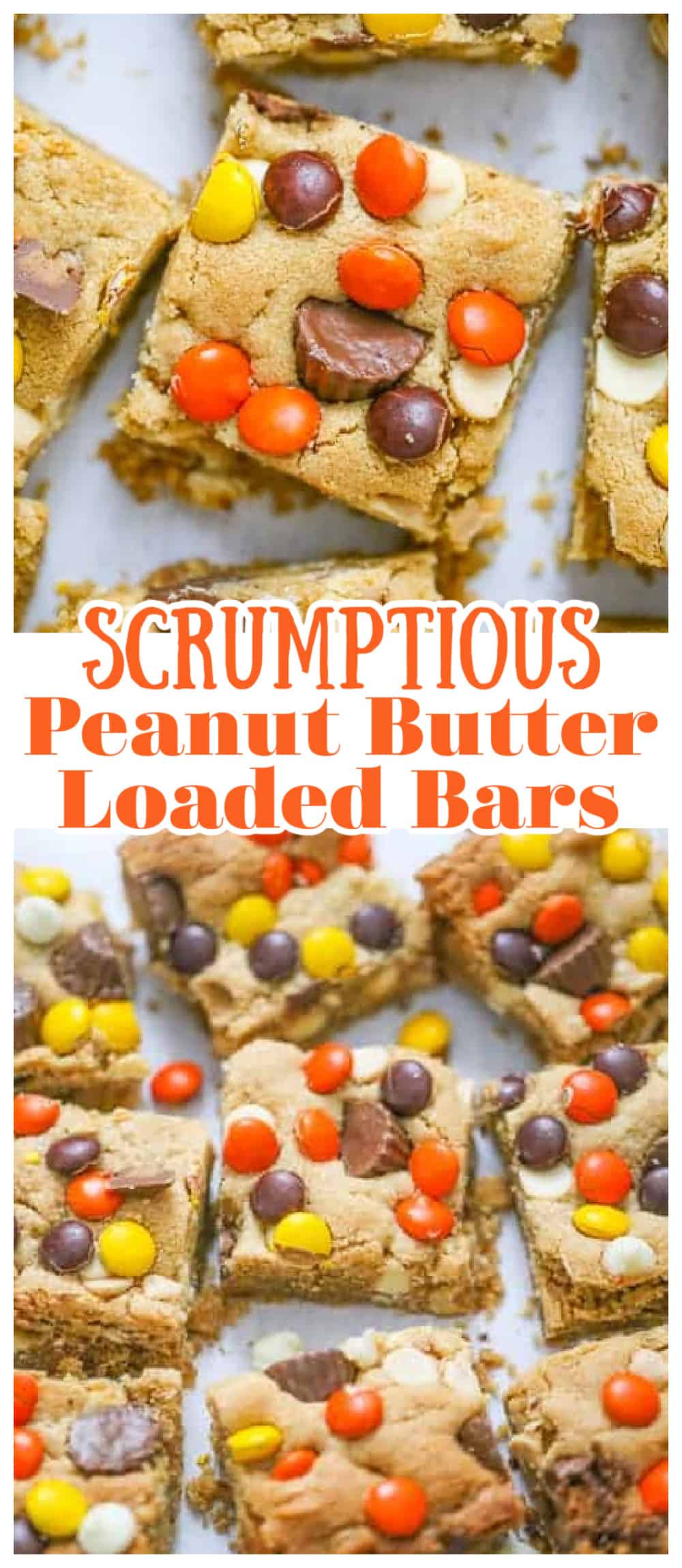 Loaded Peanut Butter Bars - The Baking ChocolaTess