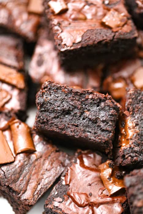 Fudgy Chocolate Chunk Brownies - The Baking ChocolaTess