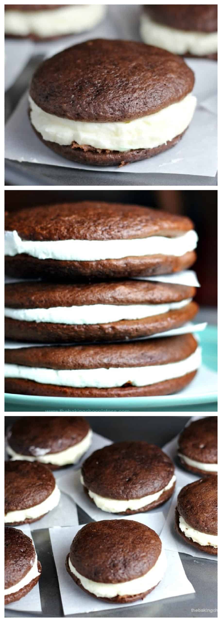 Classic Chocolate Whoopie Pies - The Baking ChocolaTess