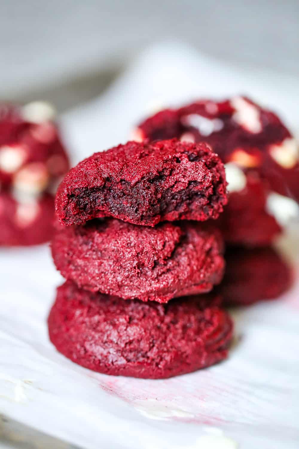 Red Velvet Levain Cookies - The Baking ChocolaTess