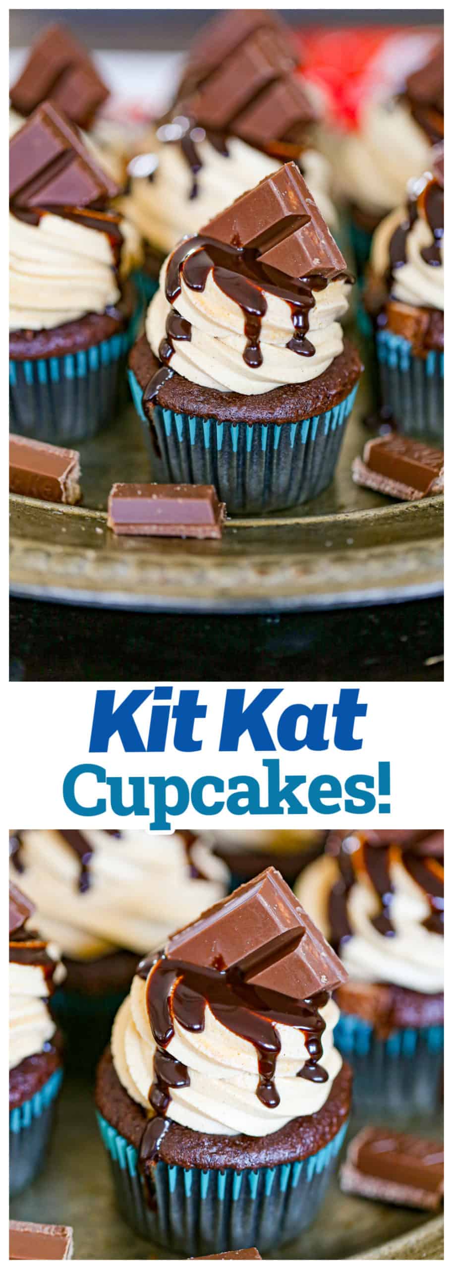 Ultimate Kit Kat Cupcakes - The Baking ChocolaTess