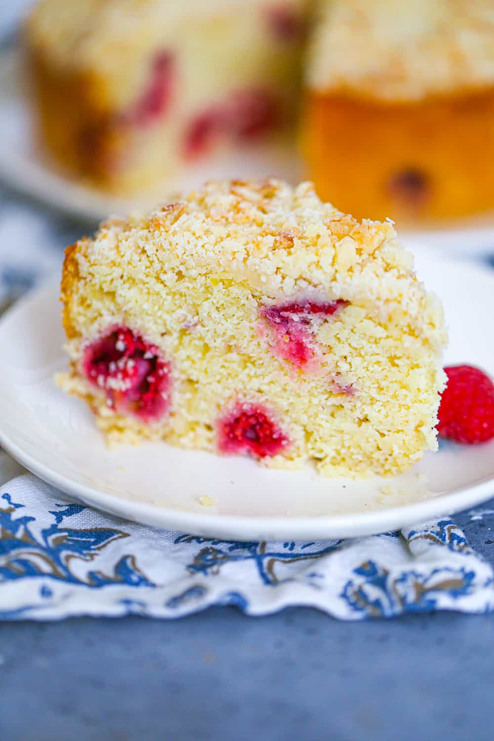 Lemon Raspberry Crumb Cake - The Baking ChocolaTess