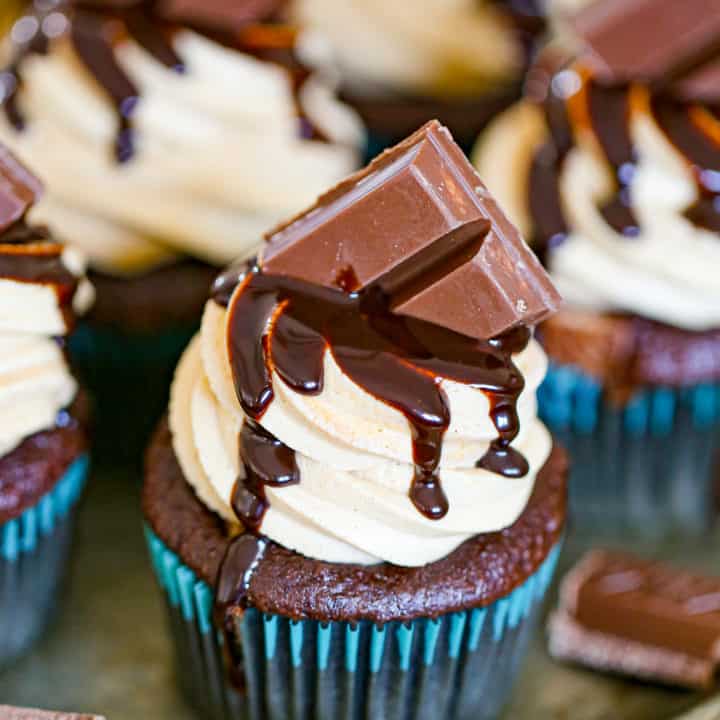 Ultimate Kit Kat Cupcakes - The Baking ChocolaTess