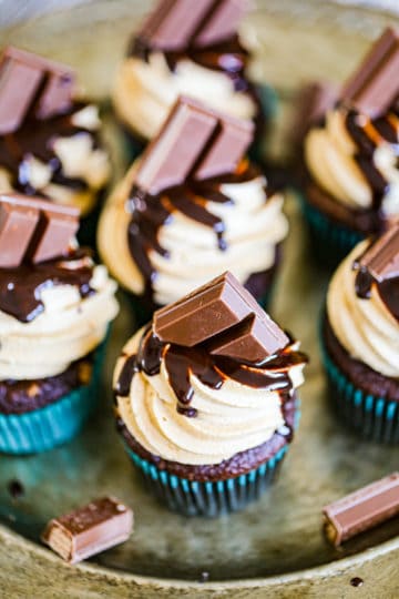 Ultimate Kit Kat Cupcakes - The Baking ChocolaTess