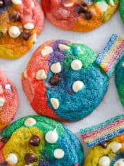 Rainbow Chocolate Chip Cookies Recipe - The Baking ChocolaTess