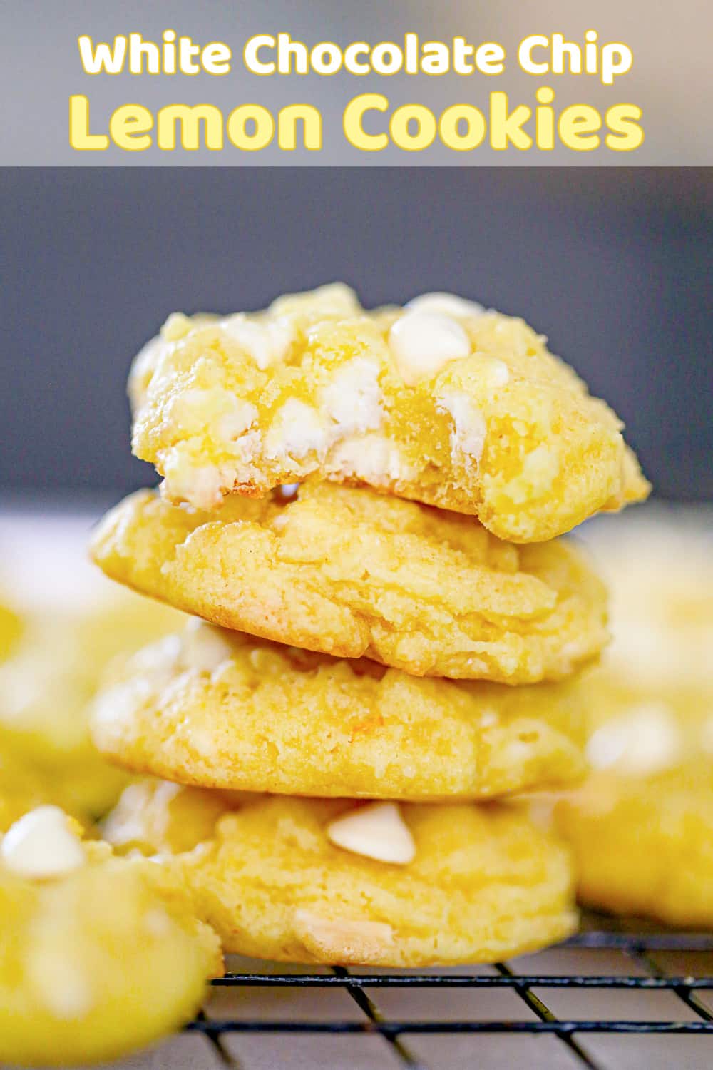 White Chocolate Chip Lemon Cookies - The Baking ChocolaTess