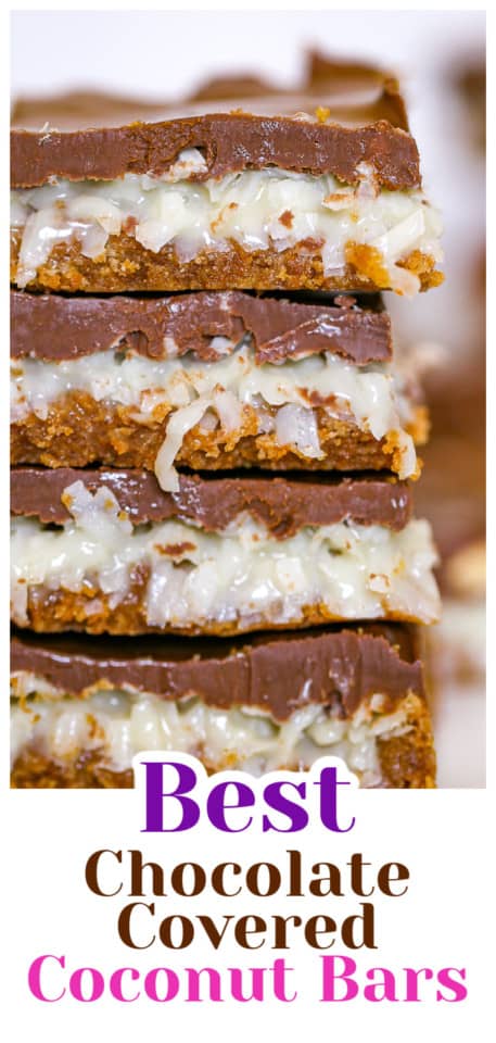Chocolate Coconut Layered Bars - The Baking ChocolaTess