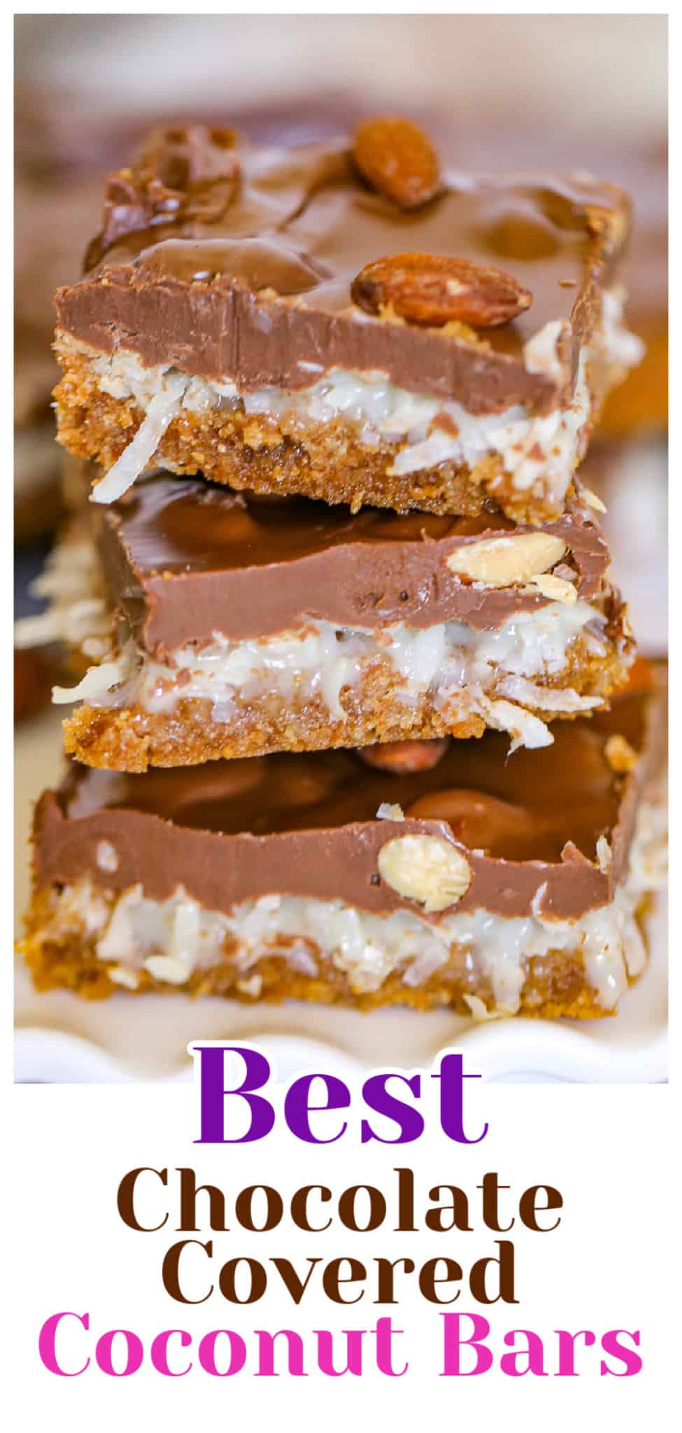 Chocolate Coconut Layered Bars - The Baking ChocolaTess