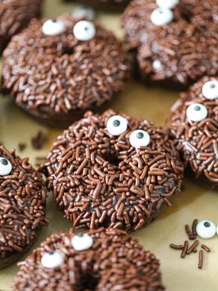Chocolate Sprinkle Donuts - The Baking ChocolaTess