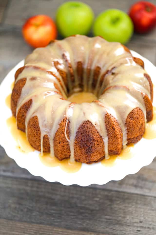 Caramel Apple Bundt Cake - The Baking ChocolaTess