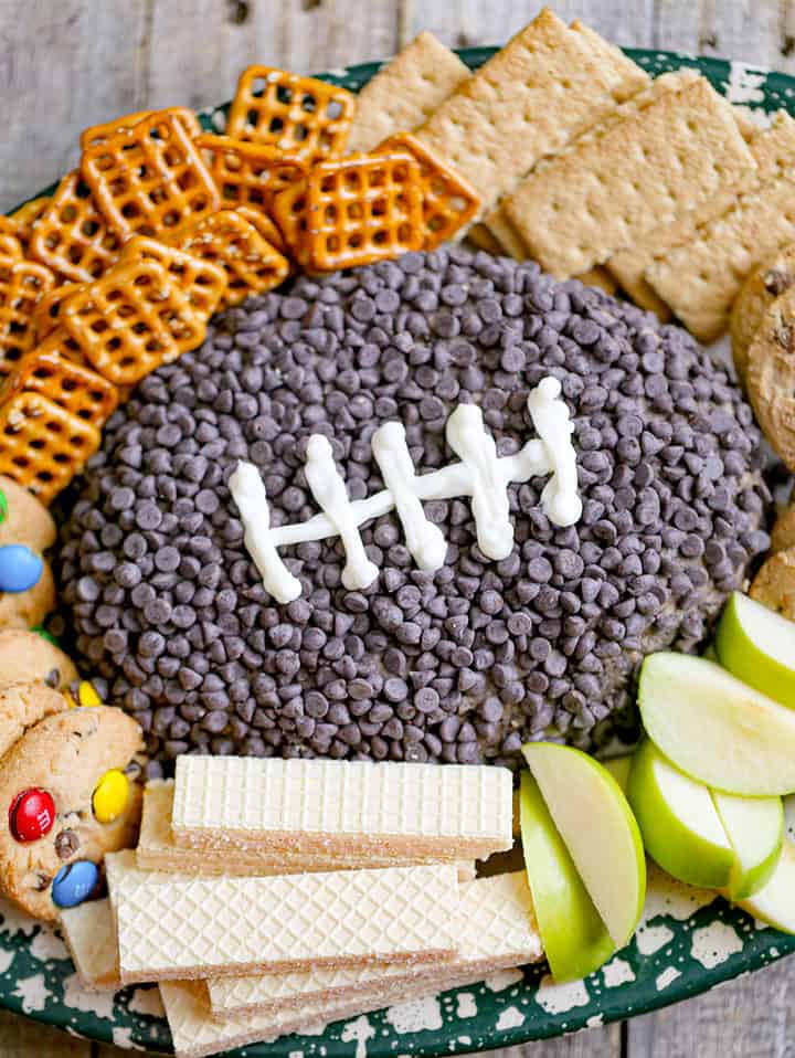 Oreos Cookies & Cream Football Dip - The Baking ChocolaTess