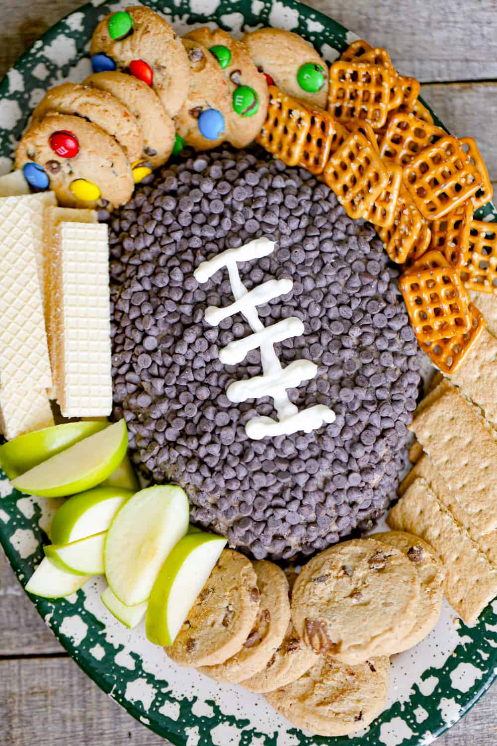 Oreos Cookies & Cream Football Dip - The Baking ChocolaTess