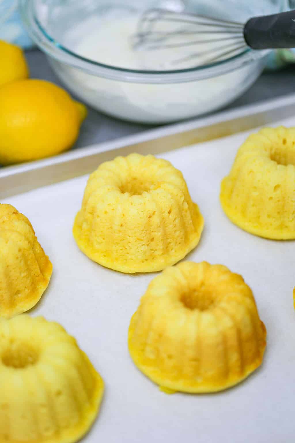 Mini Lemon Bundt Cakes - The Baking ChocolaTess