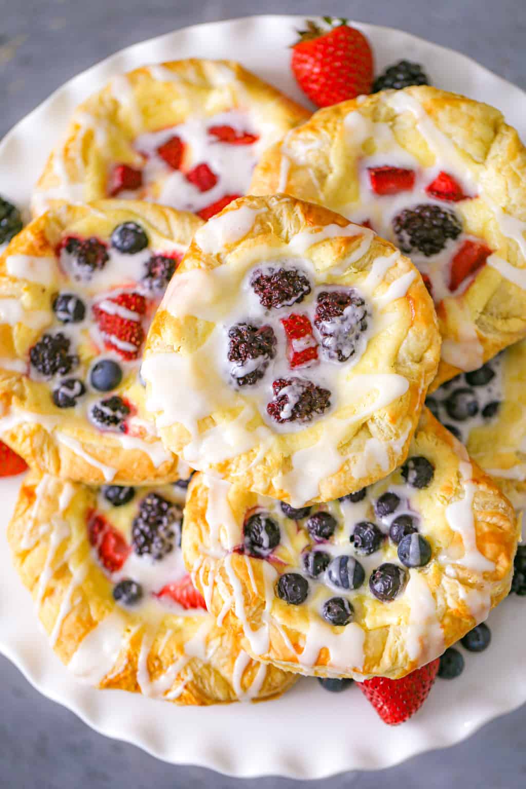 Easy Cream Cheese Puff Pastry Danish Recipe - The Baking ChocolaTess