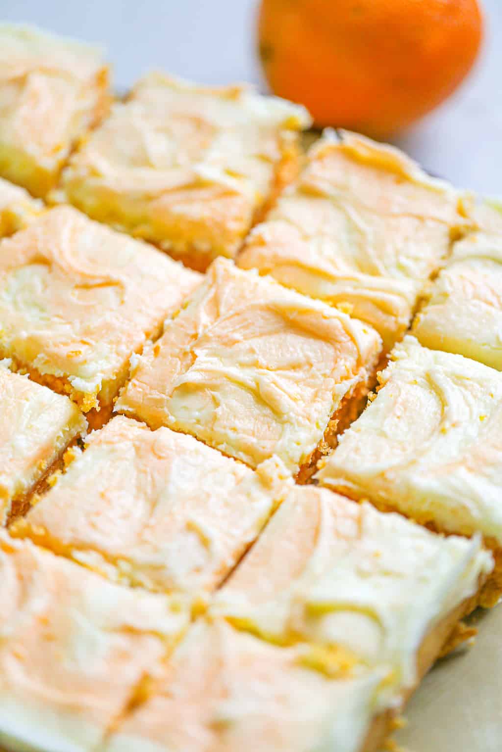 Easy Orange Creamsicle Cake Bars - The Baking ChocolaTess