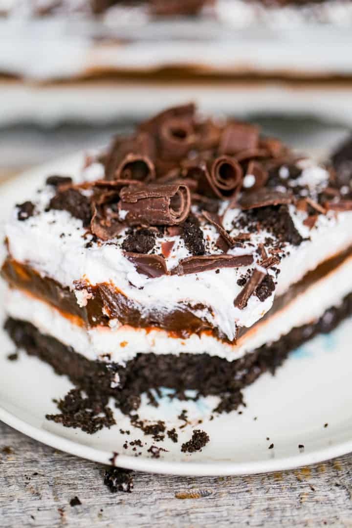 Chocolate Lasagna Layered Dessert - The Baking ChocolaTess