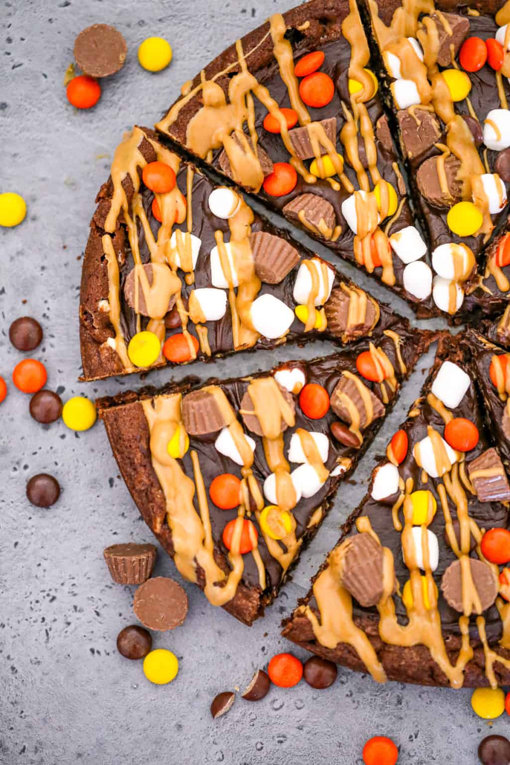 Ultimate Reese's Marshmallow Cookie Pizza - The Baking ChocolaTess