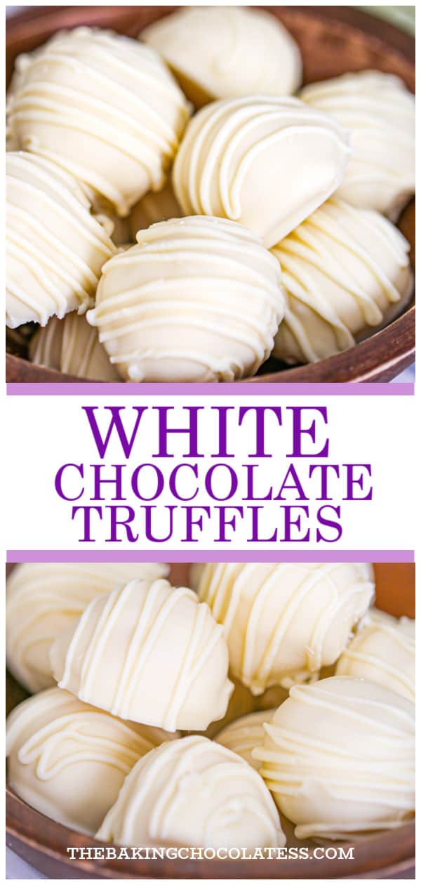 White Chocolate Truffles - The Baking ChocolaTess