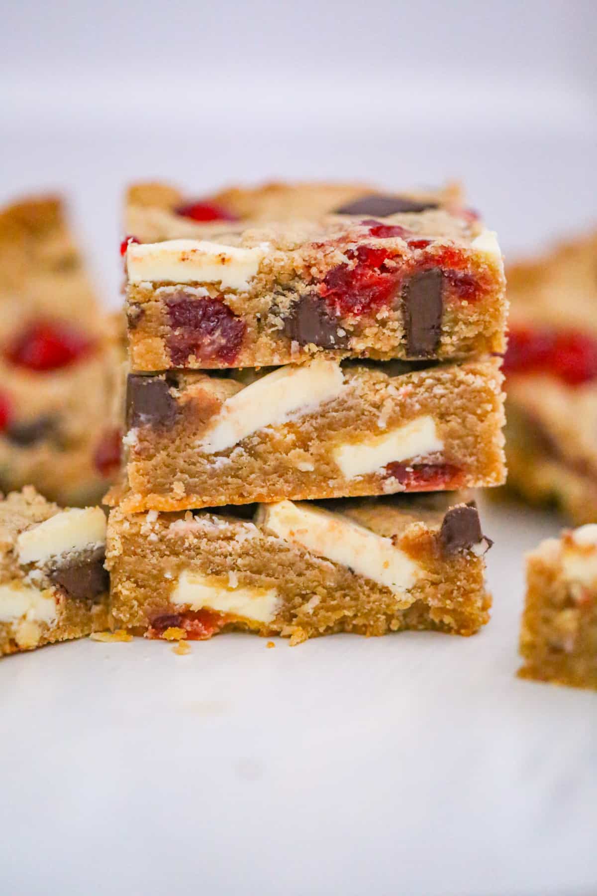 Peanut Butter Chocolate Cherry Bars - The Baking ChocolaTess