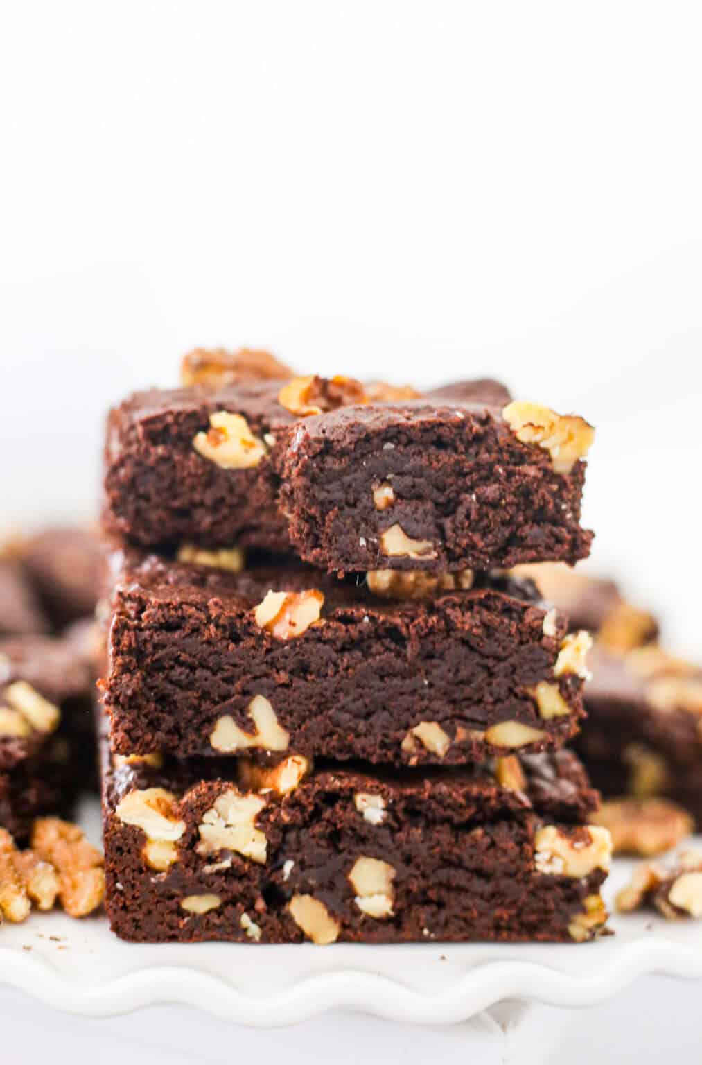 Homemade Chocolate Walnut Brownies - The Baking ChocolaTess