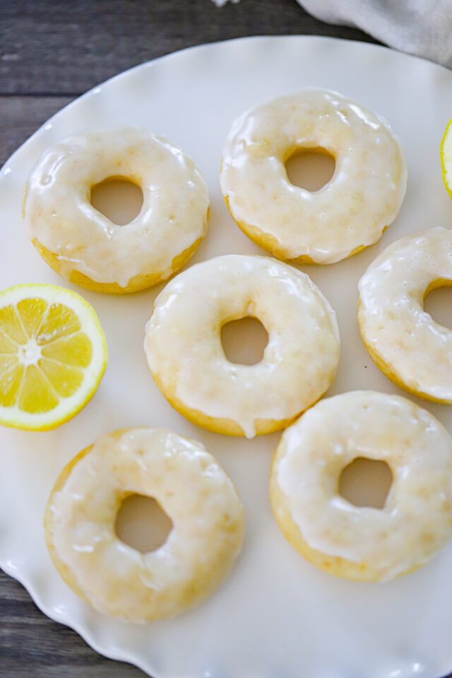 Tangy Lemon Glazed Donuts - The Baking ChocolaTess