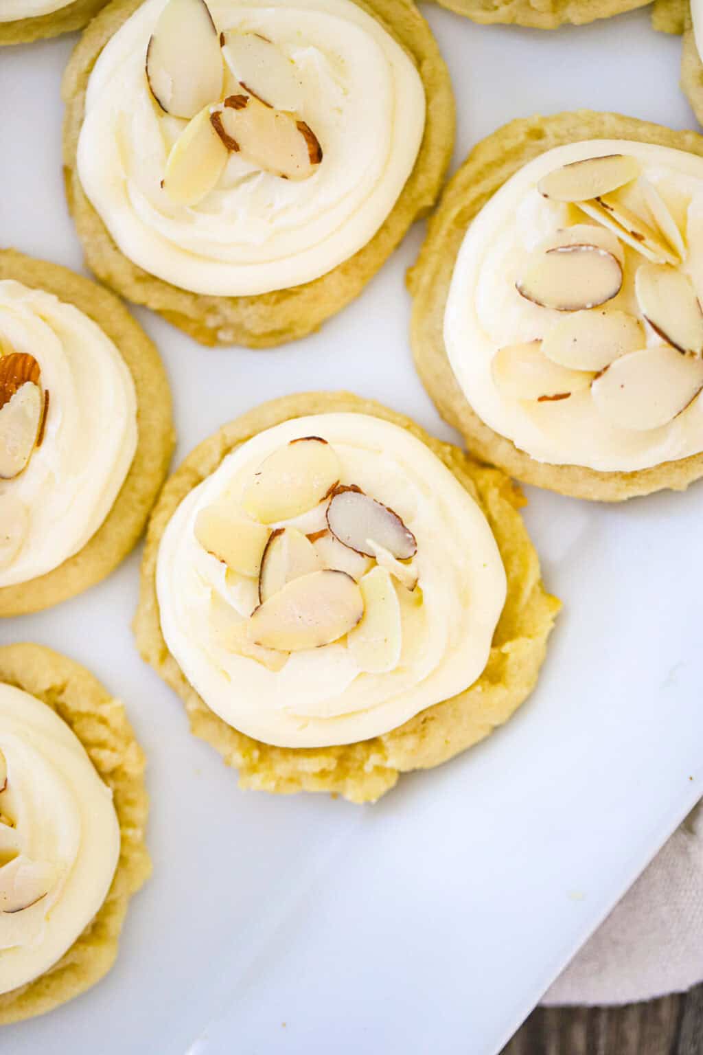 Soft Almond Cookies with Almond Buttercream - The Baking ChocolaTess