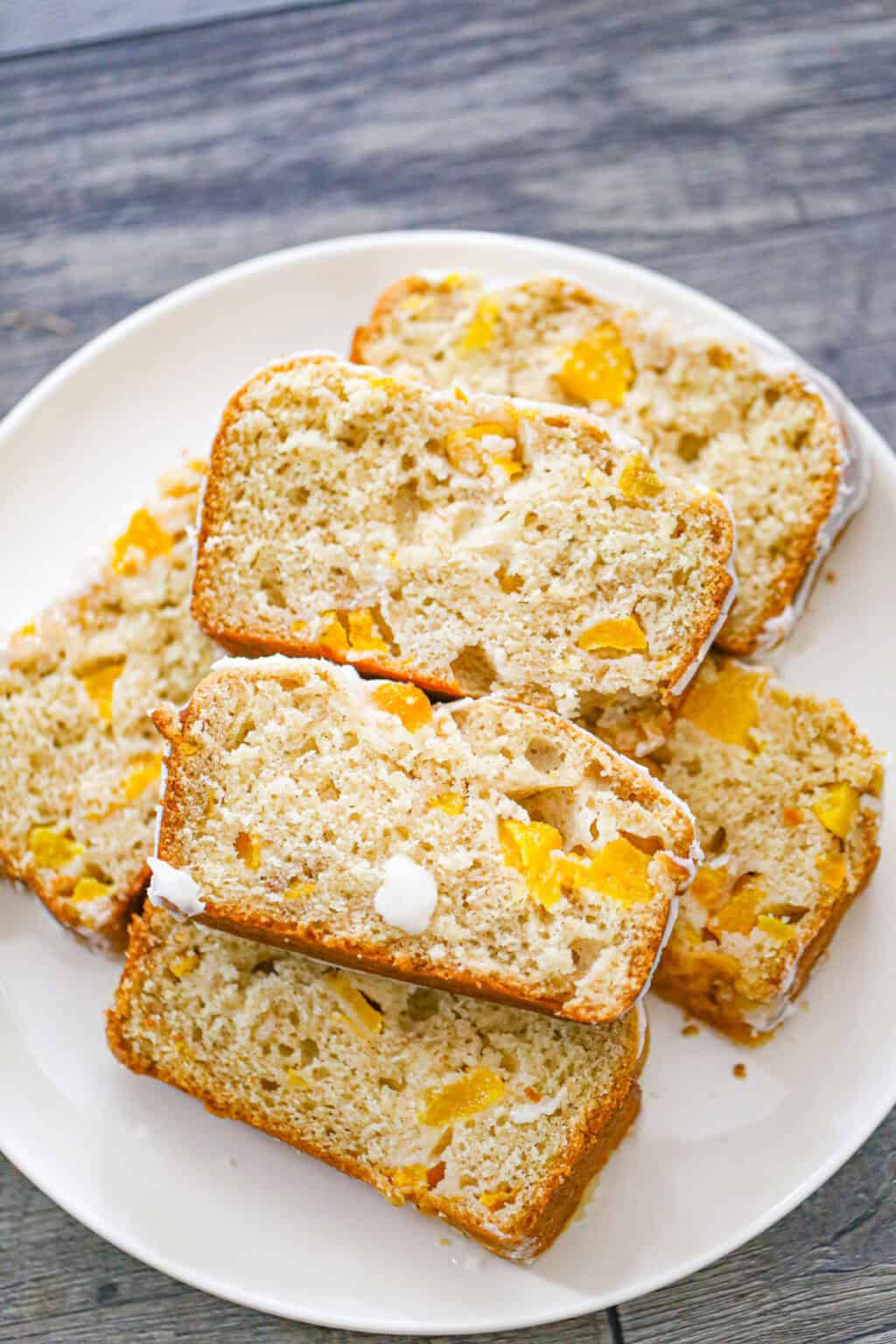 Easiest Peach Cobbler Bread - The Baking ChocolaTess