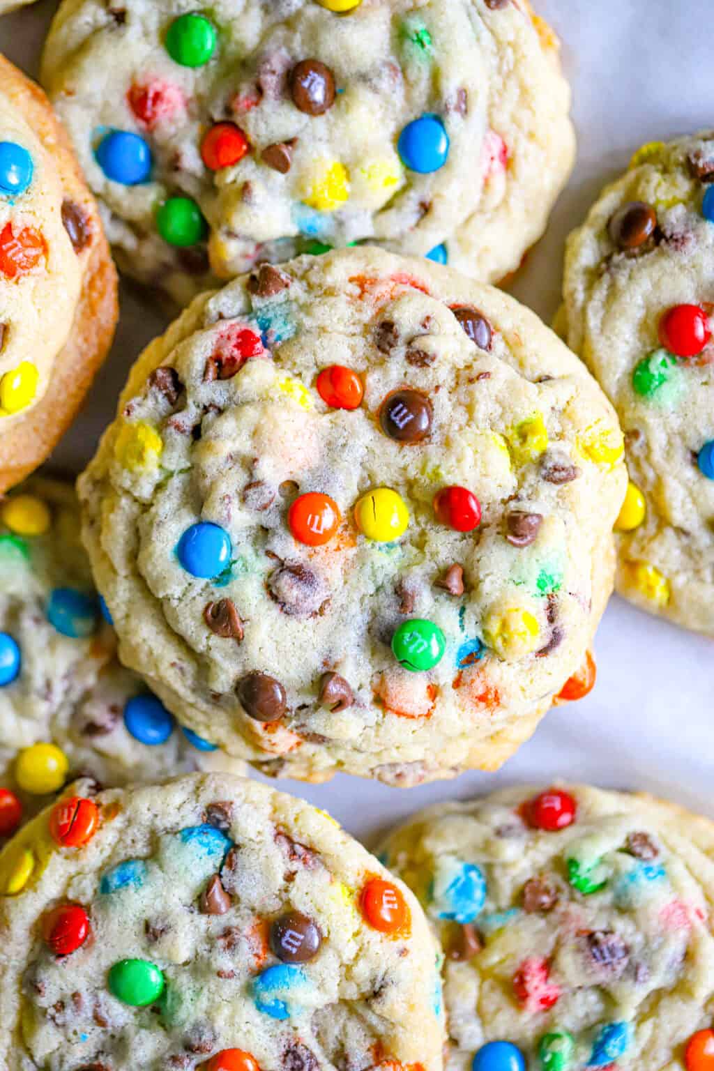 Ultimate Super Thick Mini M&M Chocolate Chip Cookies - The Baking ...