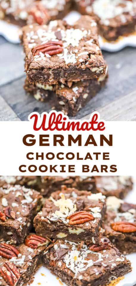 German Chocolate Cookie Bars - The Baking ChocolaTess