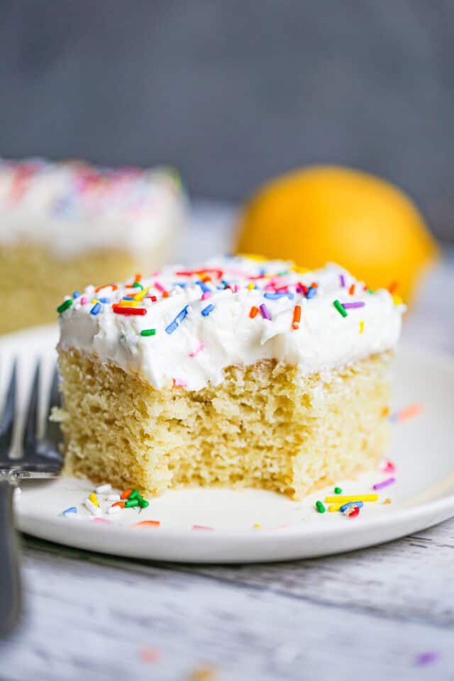 Lemon Snack Cake - The Baking ChocolaTess