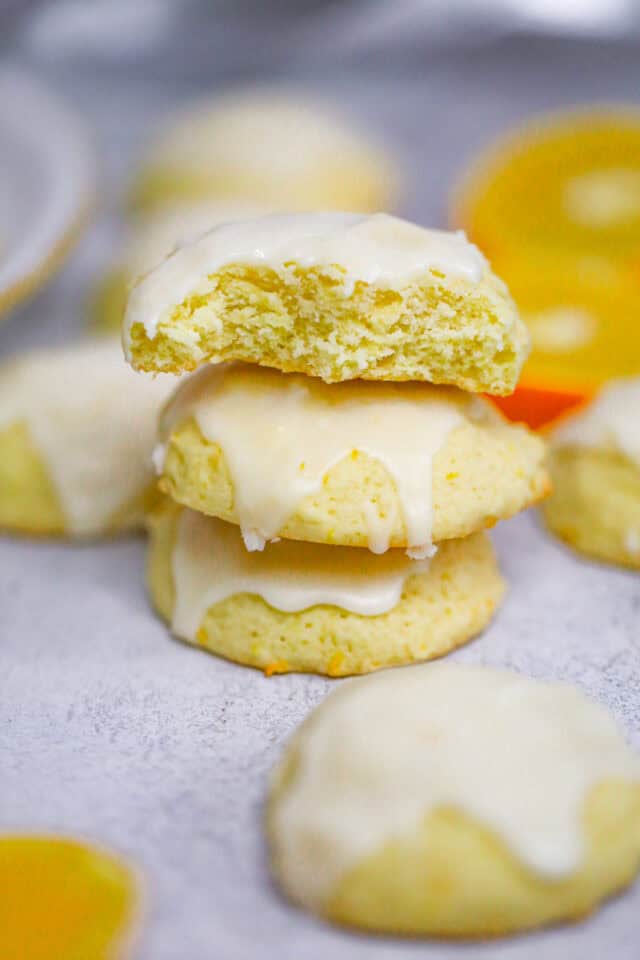 Soft Orange Cookies with Orange Icing - The Baking ChocolaTess