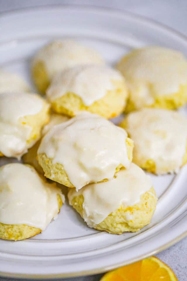 Soft Orange Cookies with Orange Icing - The Baking ChocolaTess