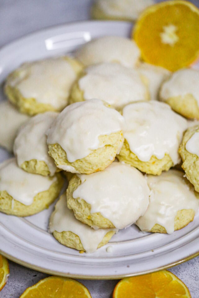 Soft Orange Cookies with Orange Icing - The Baking ChocolaTess