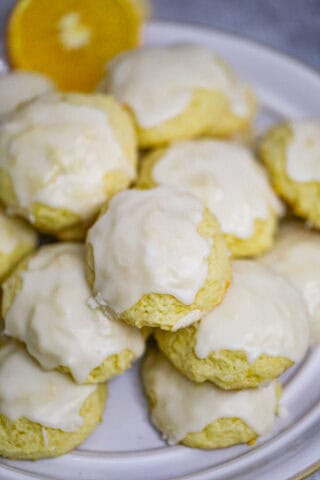 Soft Orange Cookies with Orange Icing - The Baking ChocolaTess