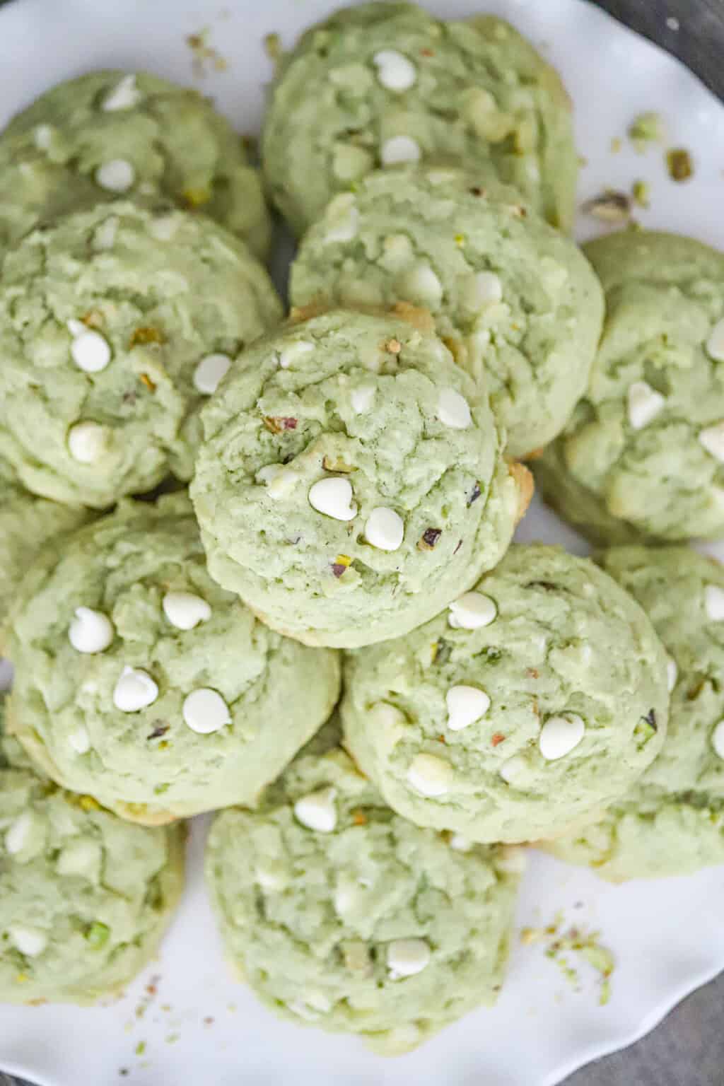 Pistachio Pudding Cookies - The Baking ChocolaTess