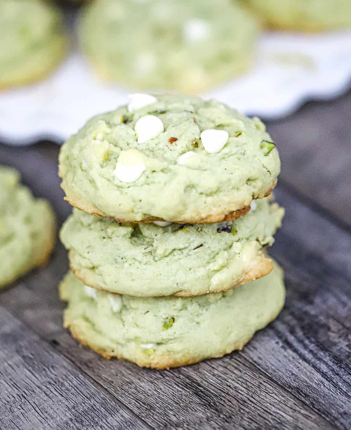Pistachio Pudding Cookies - The Baking ChocolaTess