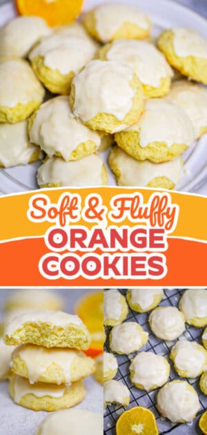 Soft Orange Cookies with Orange Icing - The Baking ChocolaTess