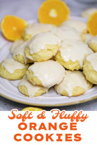 Soft Orange Cookies with Orange Icing - The Baking ChocolaTess