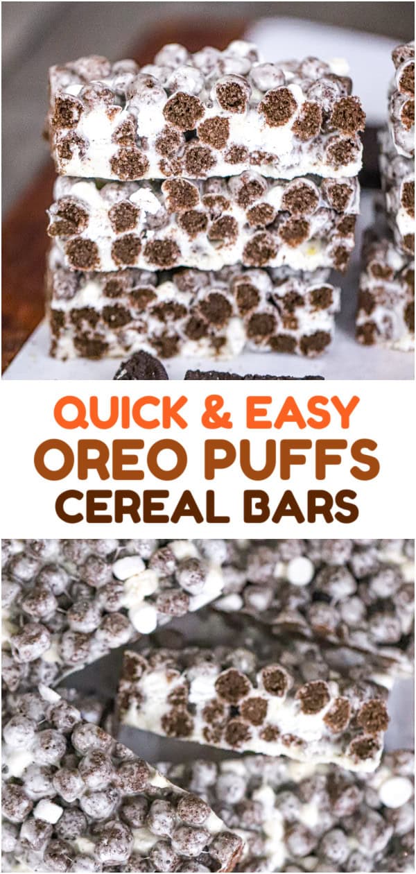 Oreo Puffs Cereal Bars: Easy No Bake Dessert - The Baking ChocolaTess