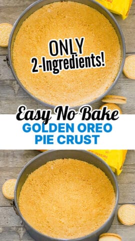 Vanilla Golden Oreo Cookie Crust - Two Ingredients Only - The Baking ...
