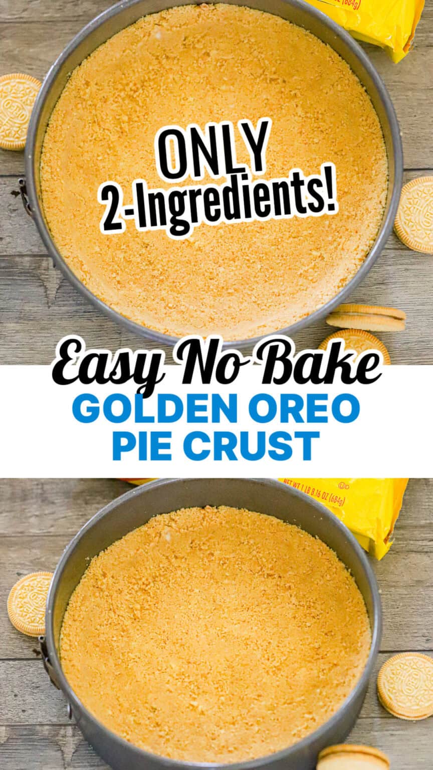 Vanilla Golden Oreo Cookie Crust - Two Ingredients Only - The Baking ...