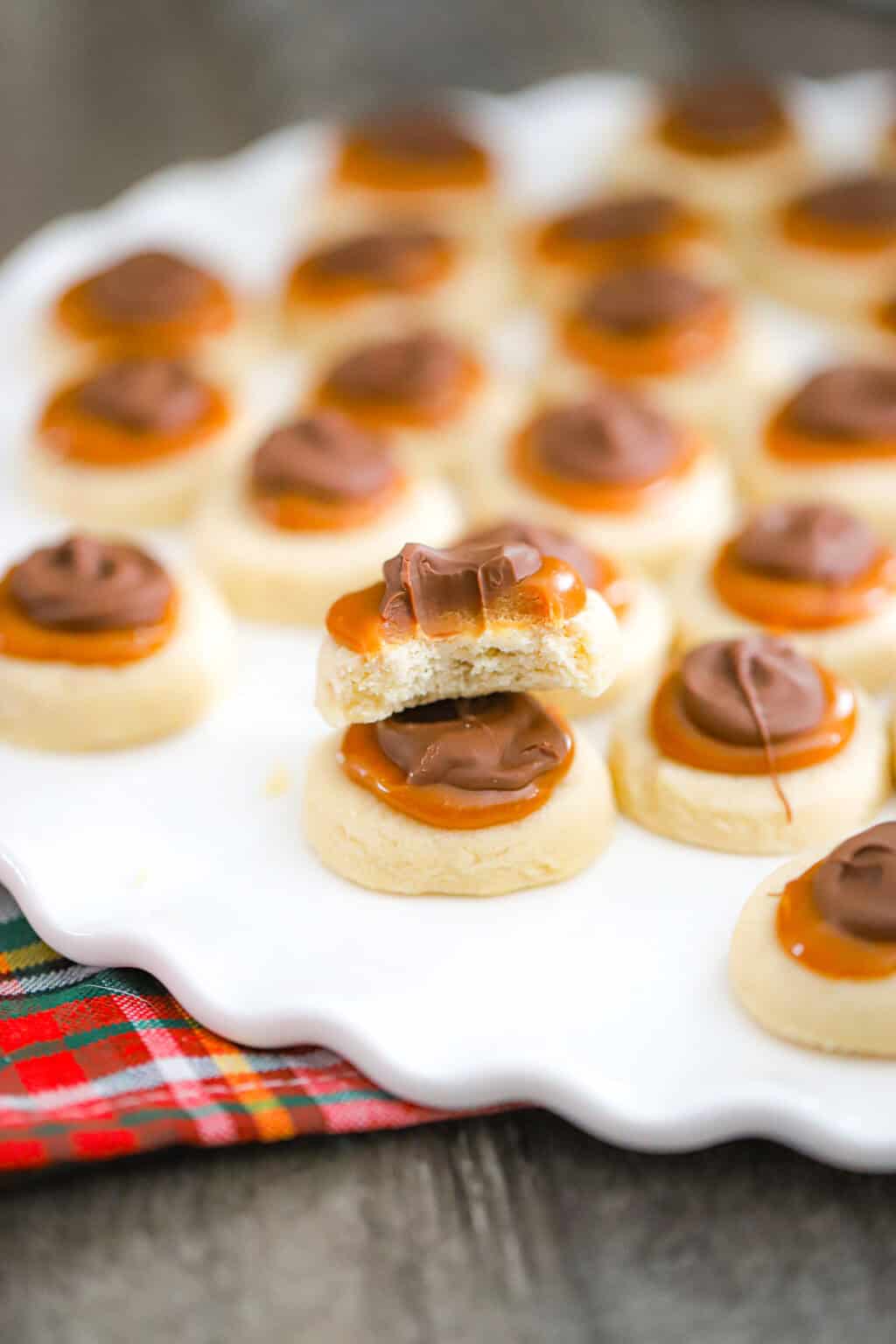 Mini Twix Cookies - The Baking ChocolaTess
